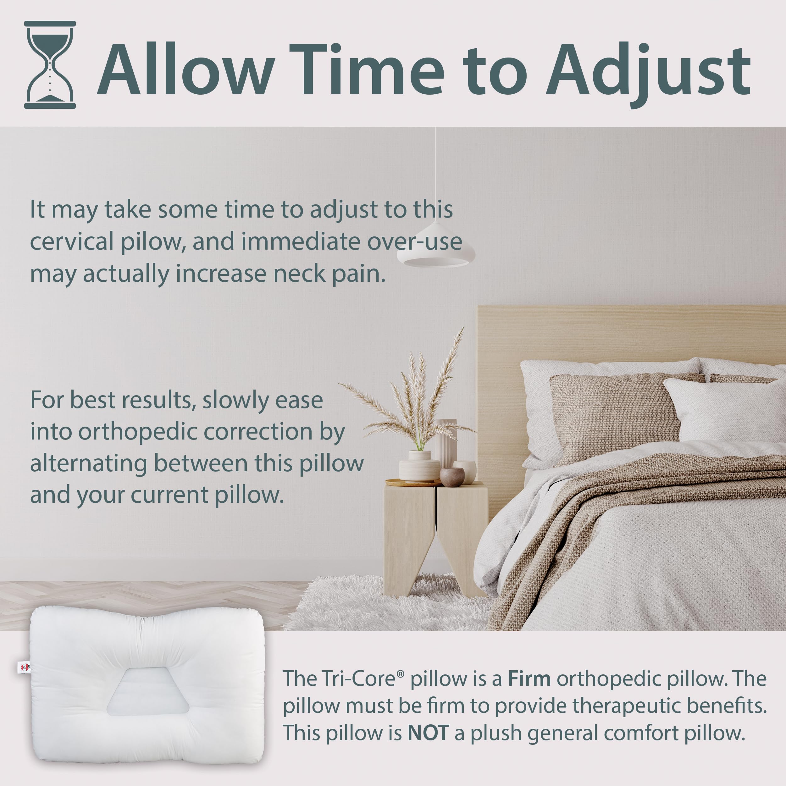 Core Products Tri-Core Cervical Support Pillow Petite Firm
