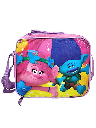 Dreamworks Trolls Lunch Box Bundle ~ Trolls Lunch Bag For Girls | Trolls School Supplies With Trolls Stickers And More! (Trolls Lunch Containers)