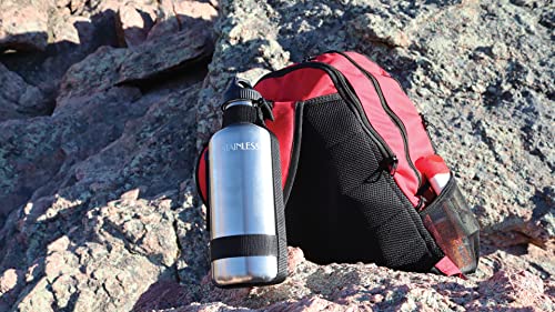 New Wave Enviro 40oz Stainless Steel Water Bottle with Strap