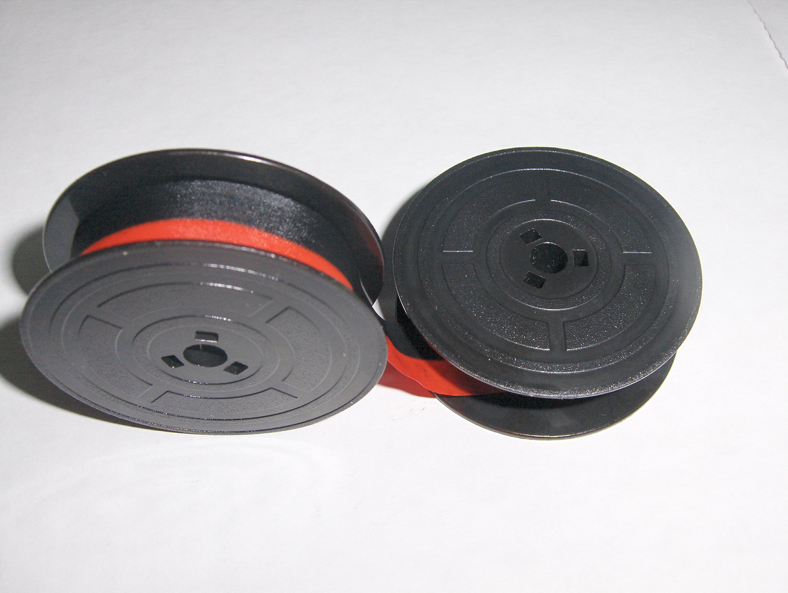 Original Olivetti A730, A770, Lexicon 80, Linea 88, Linea 98, Scribe, Standard, Studio 42, Studio 44, 45, 46, Tekne 3 and Valentine Typewriter Ribbon, OEM, Black and Red, Twin Spool by FJA Products