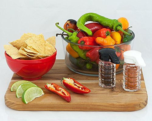 Moisture Proof Humidity Free Shake it Free Shaker Glass Salt and Pepper Shakers by Tumbler Home