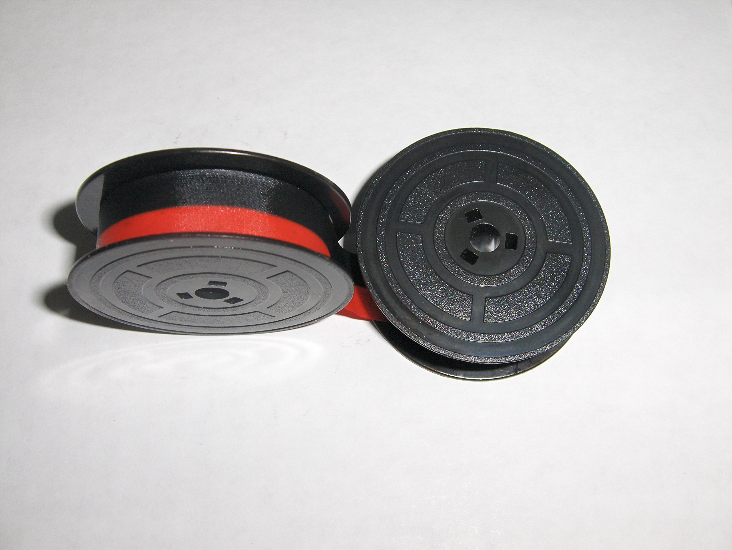 Original Olivetti A730, A770, Lexicon 80, Linea 88, Linea 98, Scribe, Standard, Studio 42, Studio 44, 45, 46, Tekne 3 and Valentine Typewriter Ribbon, OEM, Black and Red, Twin Spool by FJA Products