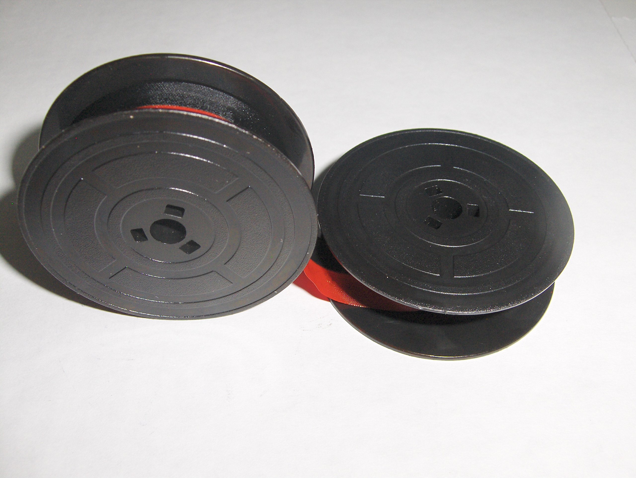 Original Olivetti A730, A770, Lexicon 80, Linea 88, Linea 98, Scribe, Standard, Studio 42, Studio 44, 45, 46, Tekne 3 and Valentine Typewriter Ribbon, OEM, Black and Red, Twin Spool by FJA Products