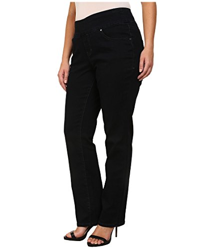 Jag Jeans Women's Plus Size Peri Pull On Straight Leg Jean, After Midnight, 14W