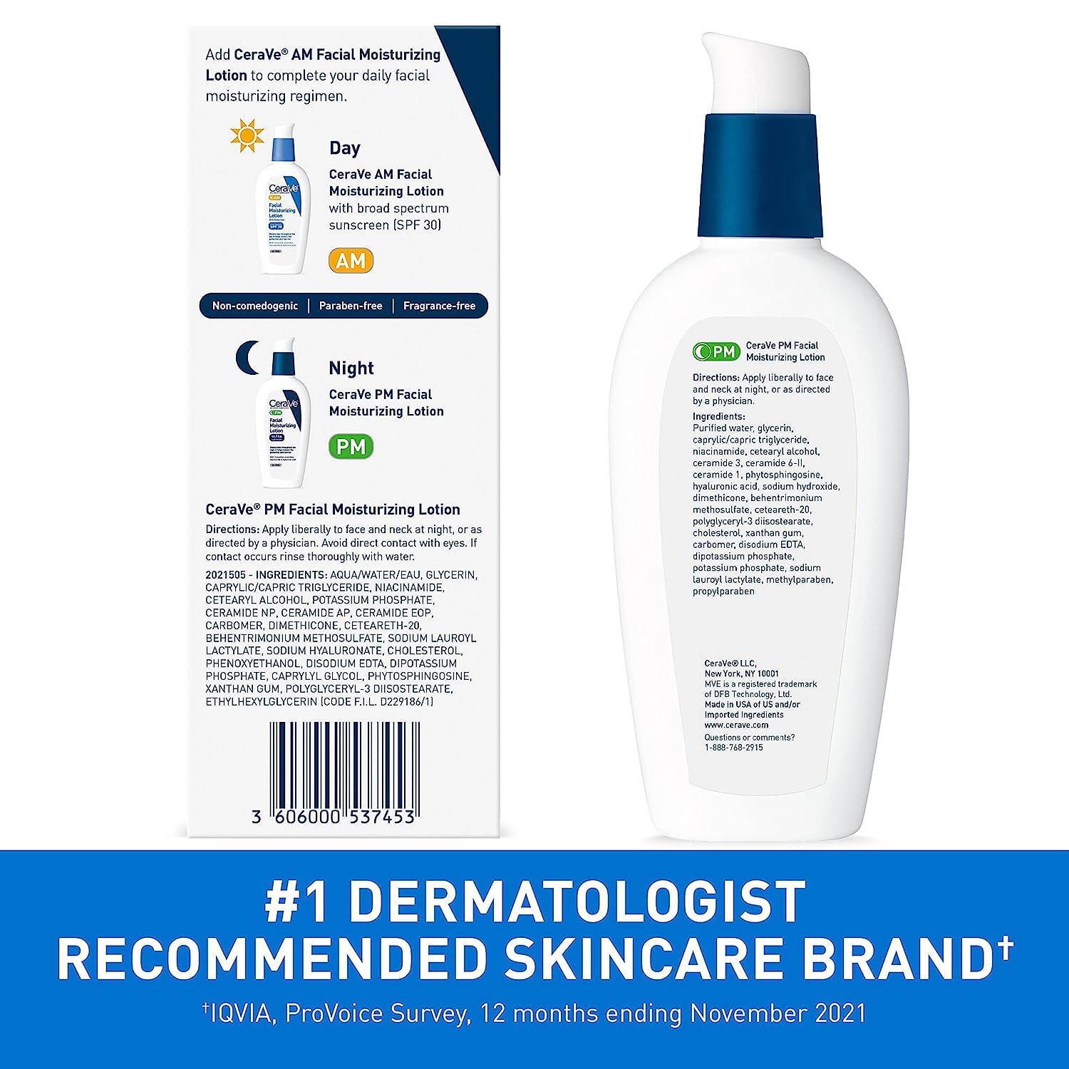 CeraVe Facial Moisturizing Lotion PM 3 oz (Pack of 10)