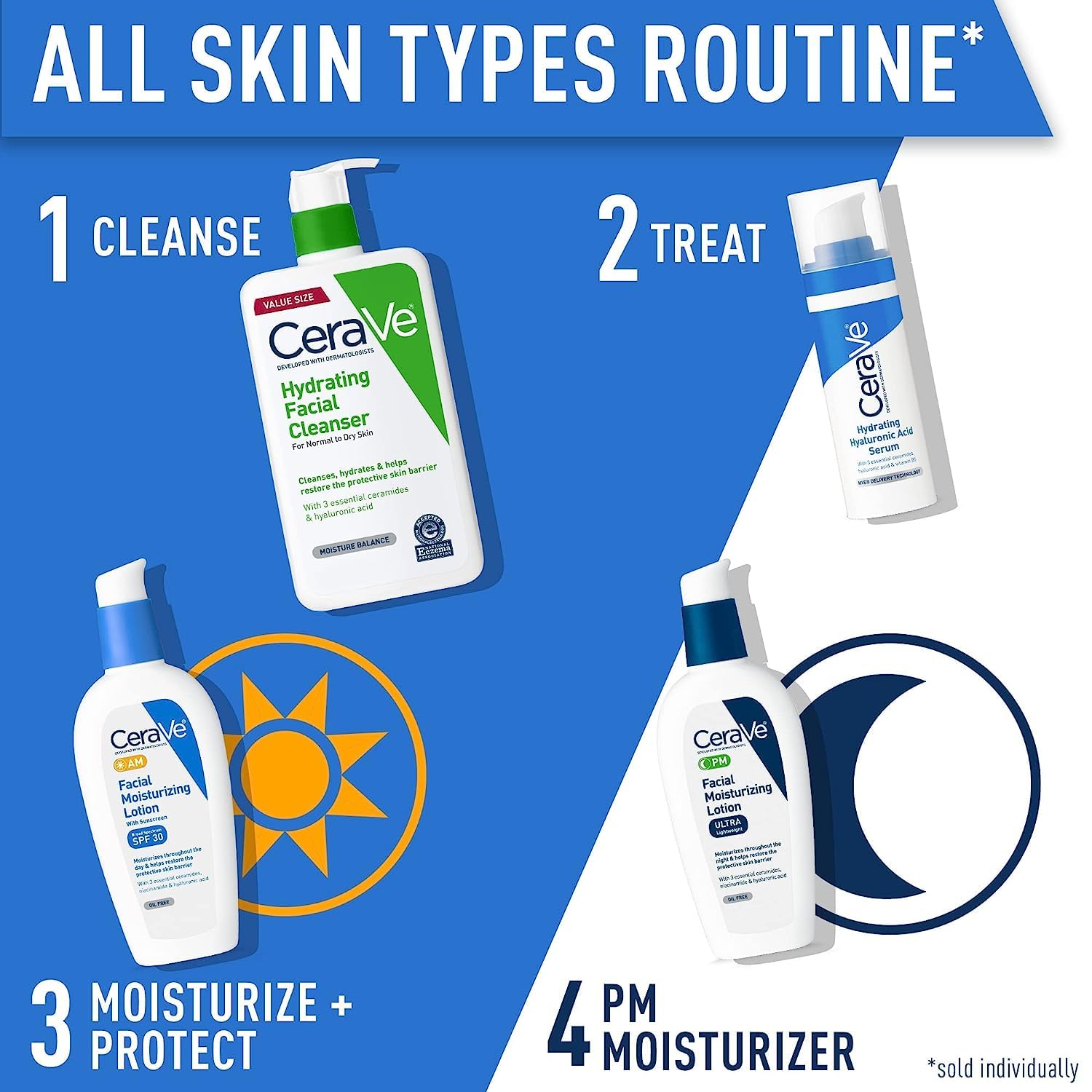 CeraVe Facial Moisturizing Lotion PM 3 oz (Pack of 10)