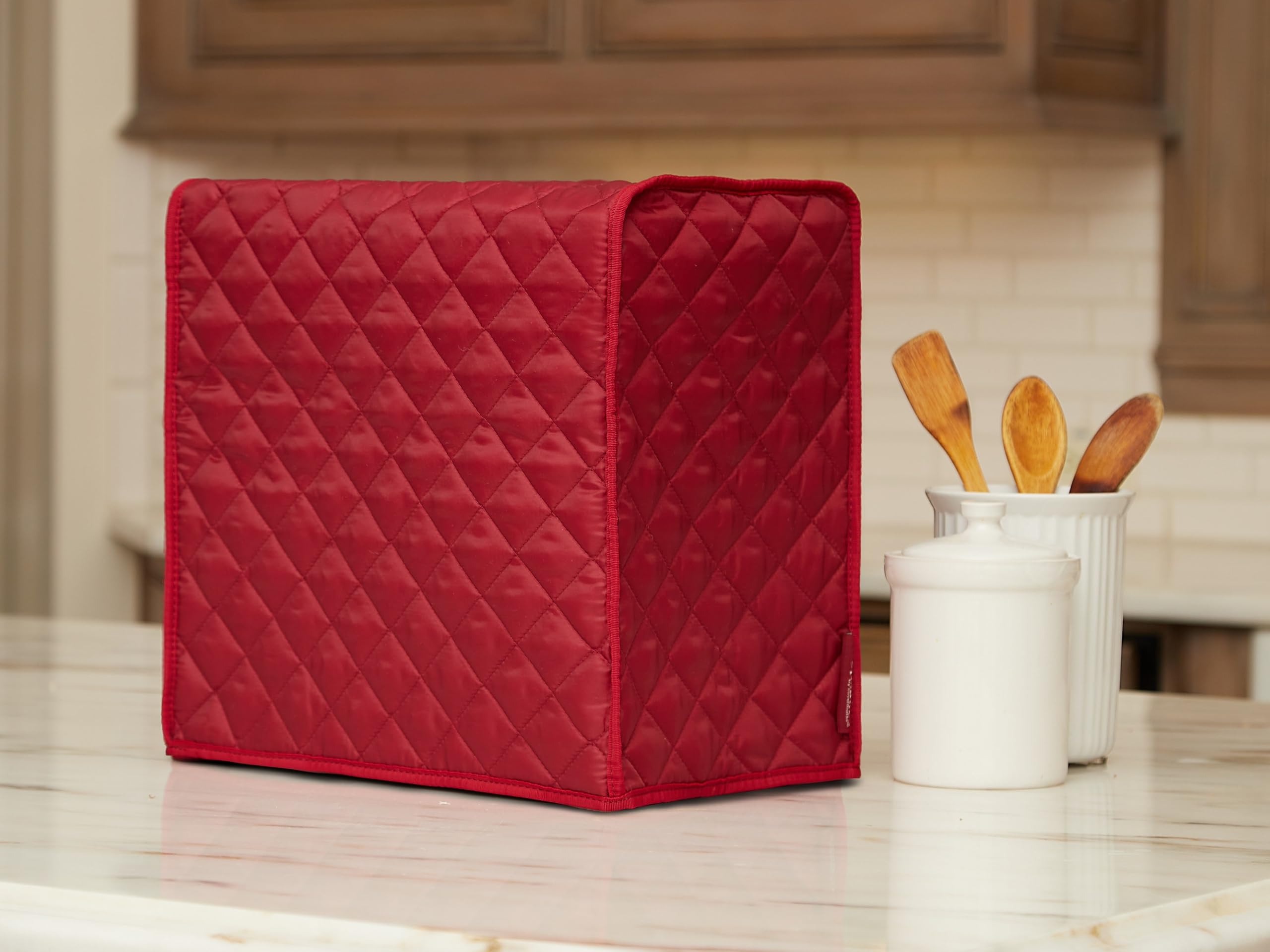 Covermates Keepsakes – Bread Maker Cover – Dust Protection - Stain Resistant - Washable – Appliance Cover, Red