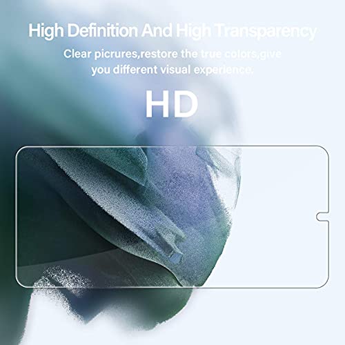 BIGFACE Galaxy S21 Tempered Glass Screen Protector + Camera Lens Protector [ 2 + 2 Pack ][Case Friendly] [Anti-Scratch] [Ultrasonic Fingerprint Unlock] Clear HD Protective Film for Samsung Galaxy S21