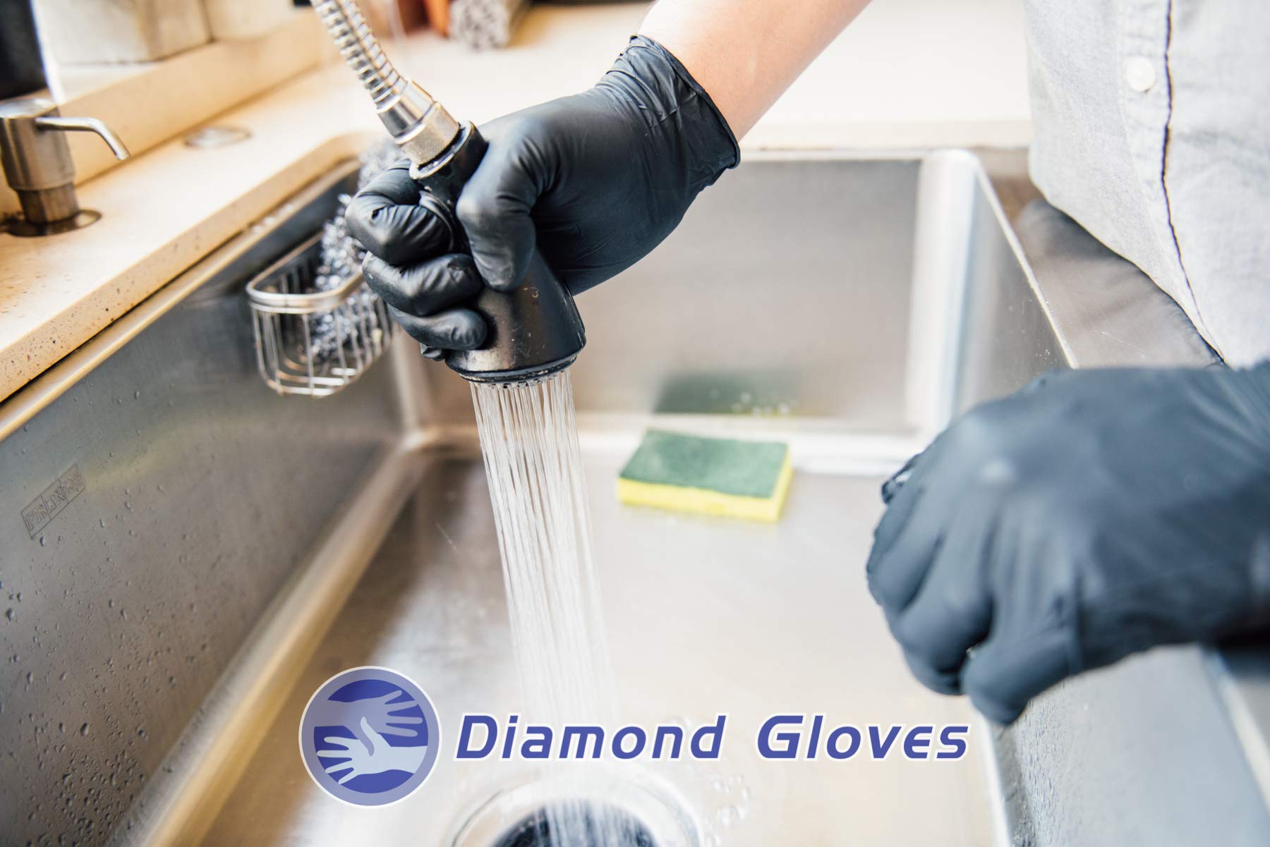 Black Advance Nitrile Industrial Powder Free Gloves, Black, 6.3 mil, Heavy Duty, 1000pcs/case, Case of 10 Boxes, 100/box by Diamond Gloves