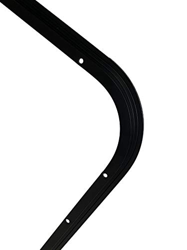49.5" Width x 23.5" Height RV Window, Tiny House Vertical Slider W/Screen & Interior Camper Window Clamp Ring for 1-1/2" Wall Thickness Included, Teardrop Replacement Trailer Window
