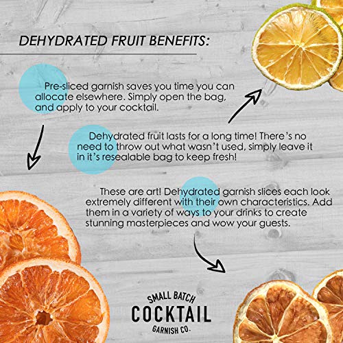 Cocktail 2 Garnish - Dehydrated Lime,3oz,30+ Slices