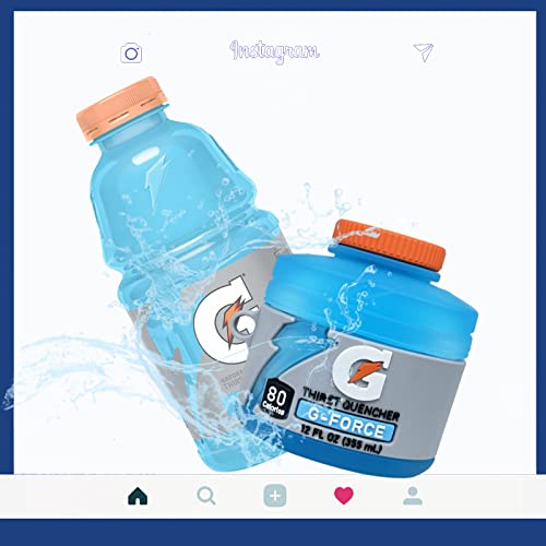Sport Water Drink Bottle Case for Air pod 3, Funny 3D Cool Cute Food Design Silicone Accessories with Keychain for Apple AirPods 3rd Generation Charging Case (Blue)