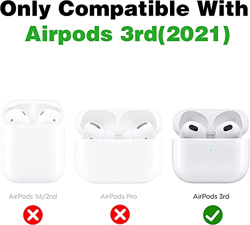 Sport Water Drink Bottle Case for Air pod 3, Funny 3D Cool Cute Food Design Silicone Accessories with Keychain for Apple AirPods 3rd Generation Charging Case (Blue)