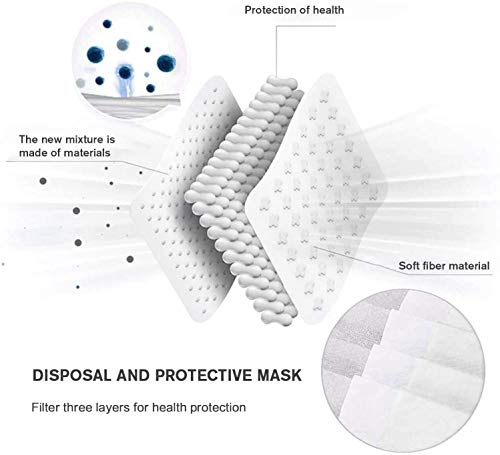 100 Pack Grey Individually Wrapped Disposable Face Mask,3-Layer Masks with Elastic Ear Loops for Children,Breathable and Comfortable Non-woven Face Mask for Daily Protection