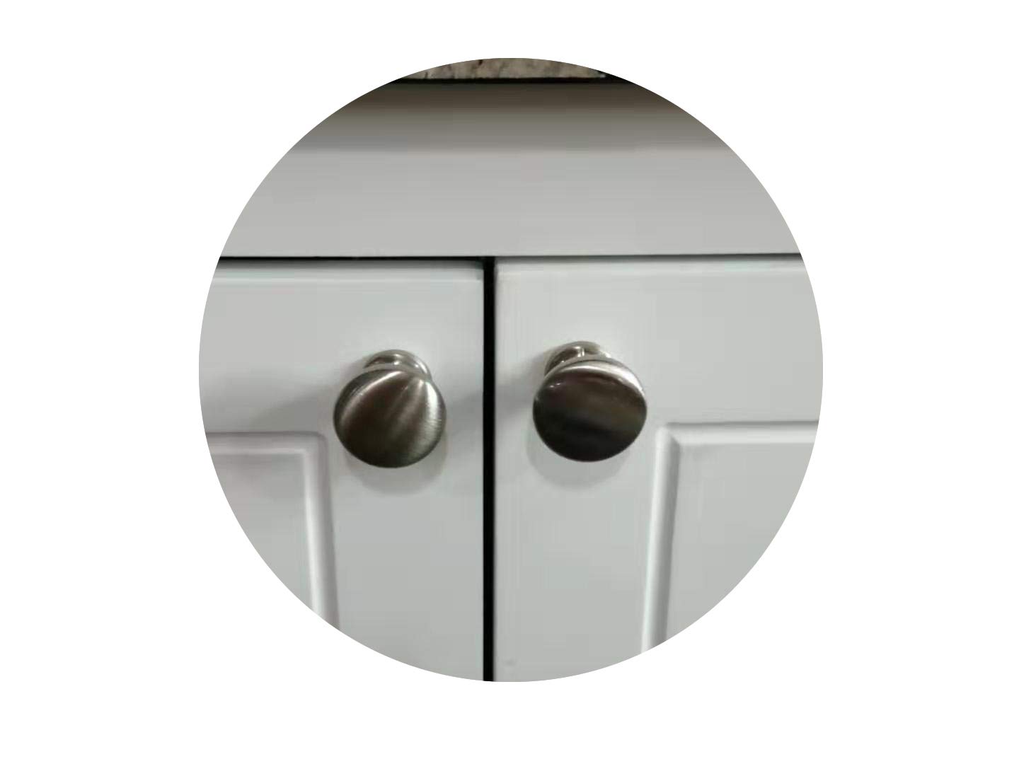 Kings Brand Furniture - Haber Marble Finish Top White Kitchen Island Storage Cabinet