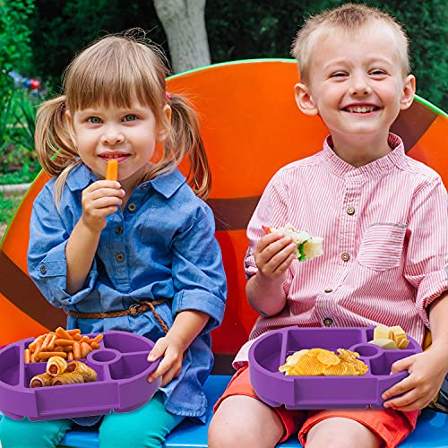 Beneflix Bento lunch box for kids Leak-Proof, 6-Compartment - Ideal Portion Sizes for Ages 3 to 7 - BPA-Free, Dishwasher Safe, Food-Safe Materials