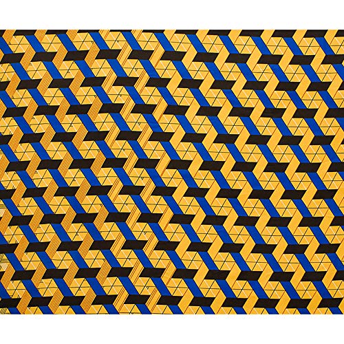 African Polyester Wax Prints Fabric Ankara Real Wax 6 Yards African Fabric for Party Dress FP6392