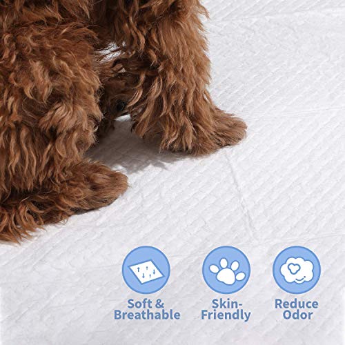 BinetGo Puppy Pads Disposable Puppy Training Pads 13" x 18" -100 Count Puppy Pads | Premium Puppy Potty Training Pads,Potty Pads Bed Pads, Underpads Ultra Absorbent Incontinence Pet Training Pads