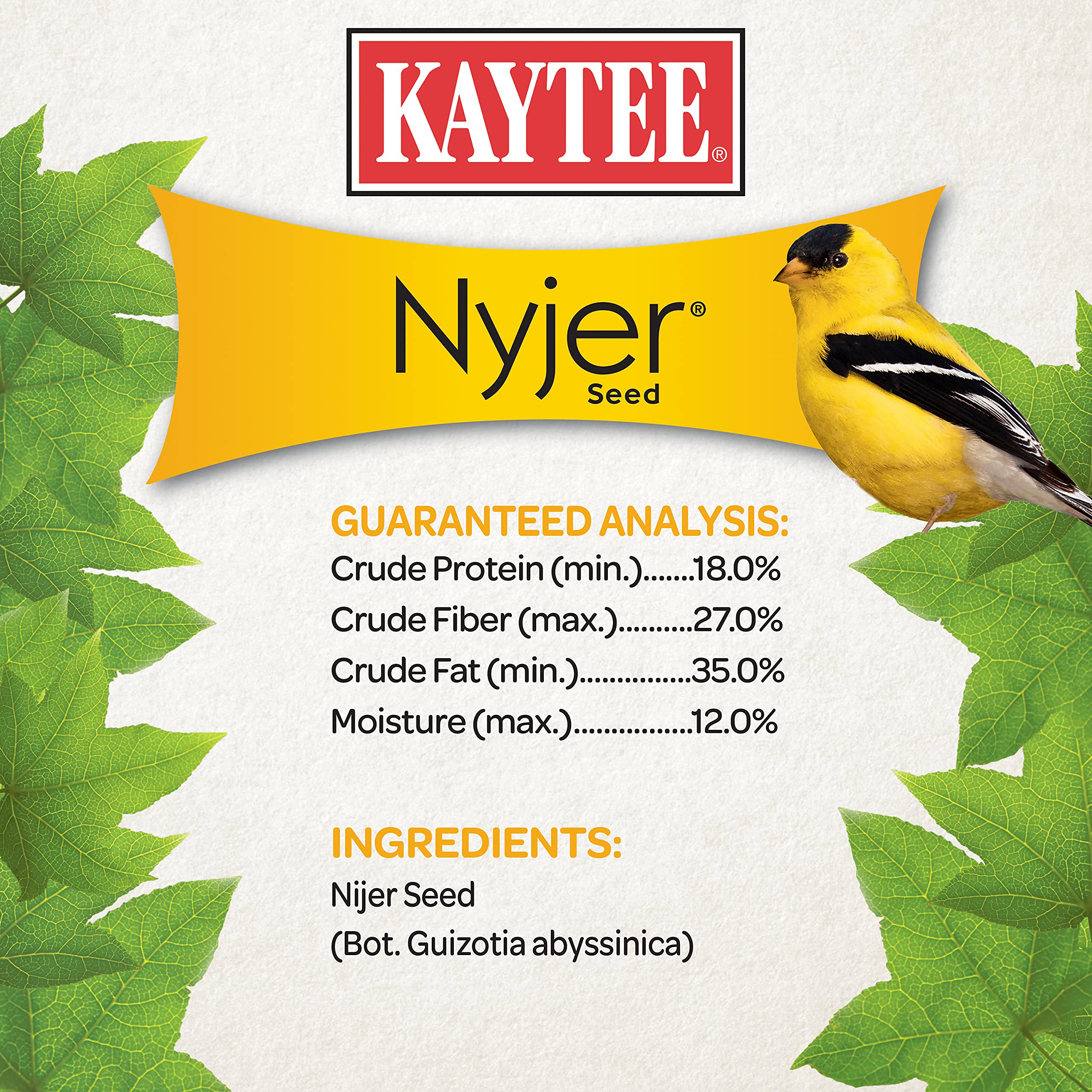 Kaytee Nyjer Wild Bird Food Seed, 8 Pound