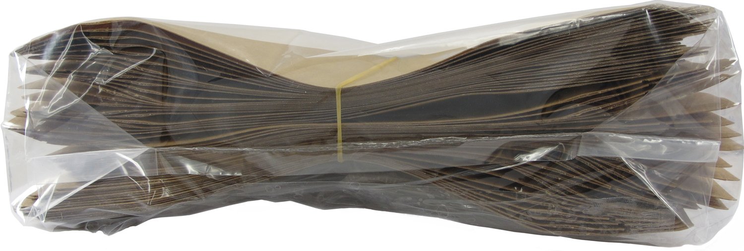 50 Natural Kraft Stand-up Zip Pouch with Window (Small (5 1/8"W x 8 1/8"H))
