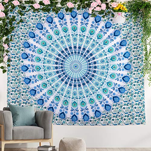 Urbanstrive Not Fade Bohemian Tapestry, Wall Tapestry for bedroom Aesthetic Hippy Tapestries for Bedroom Beach Blanket Home Decor, Machine Washable (59x51 in)(150x130 cm)