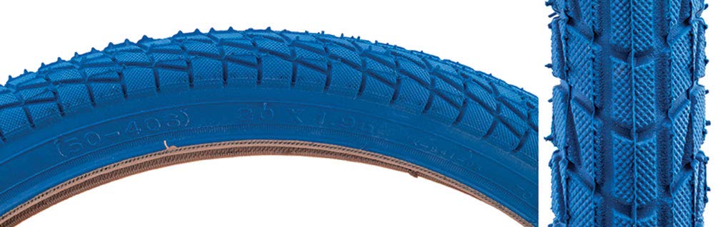 Sunlite Freestyle BMX Kontact Tires, 20" x 1.95", Blue/Blue