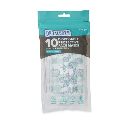 Dr. Talbot's Disposable Teen Face Mask for Personal Health, 13+ Years Old, Prints May Vary, 10 Count