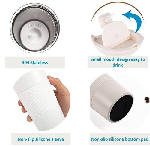 17oz. Coffee Travel thermos ,Stainless Steel Travel Mug&Tumbler Vacuum Insulated Cup(White)