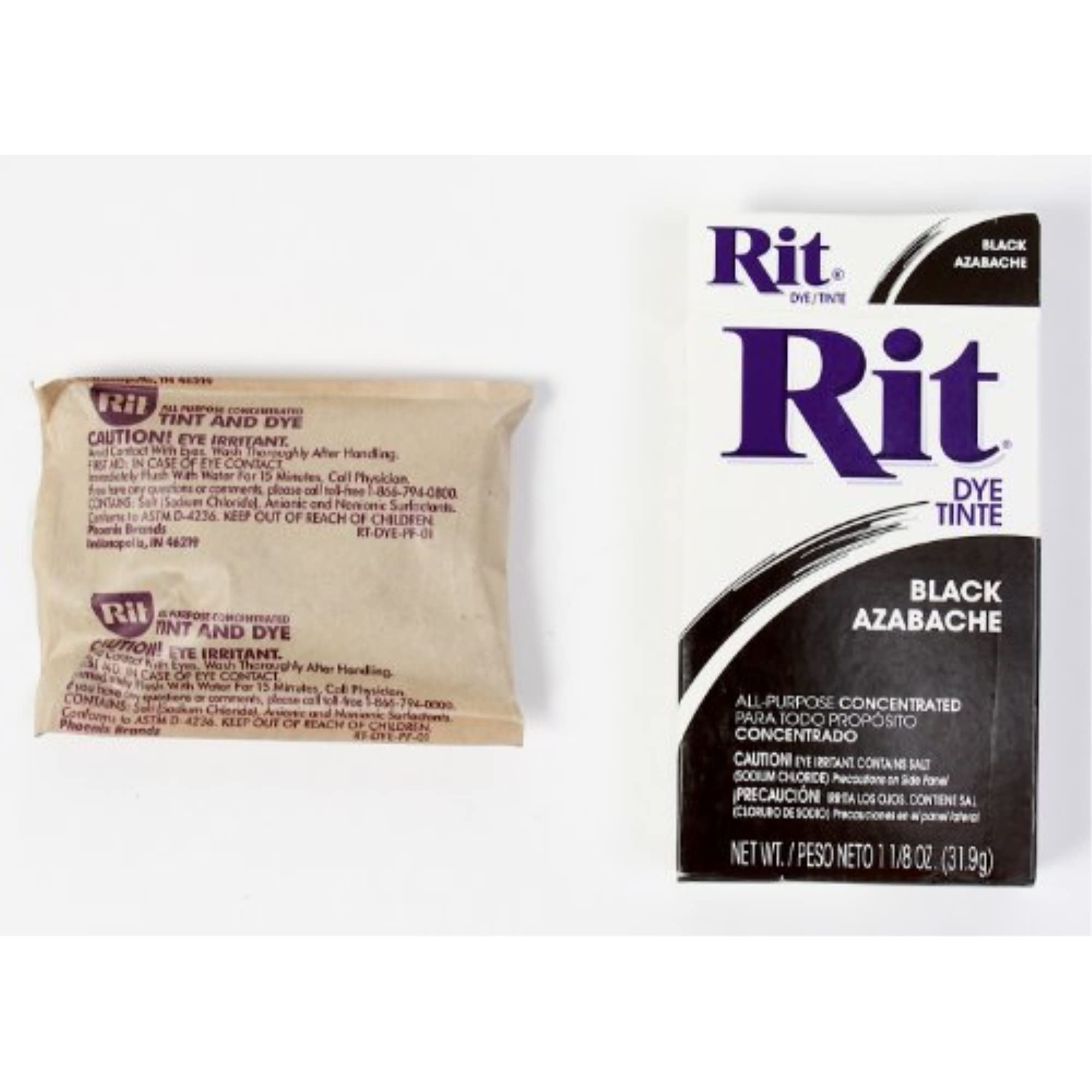 Rit Dye Powder Dye, 1-1/8 oz, Black, 10-Pack