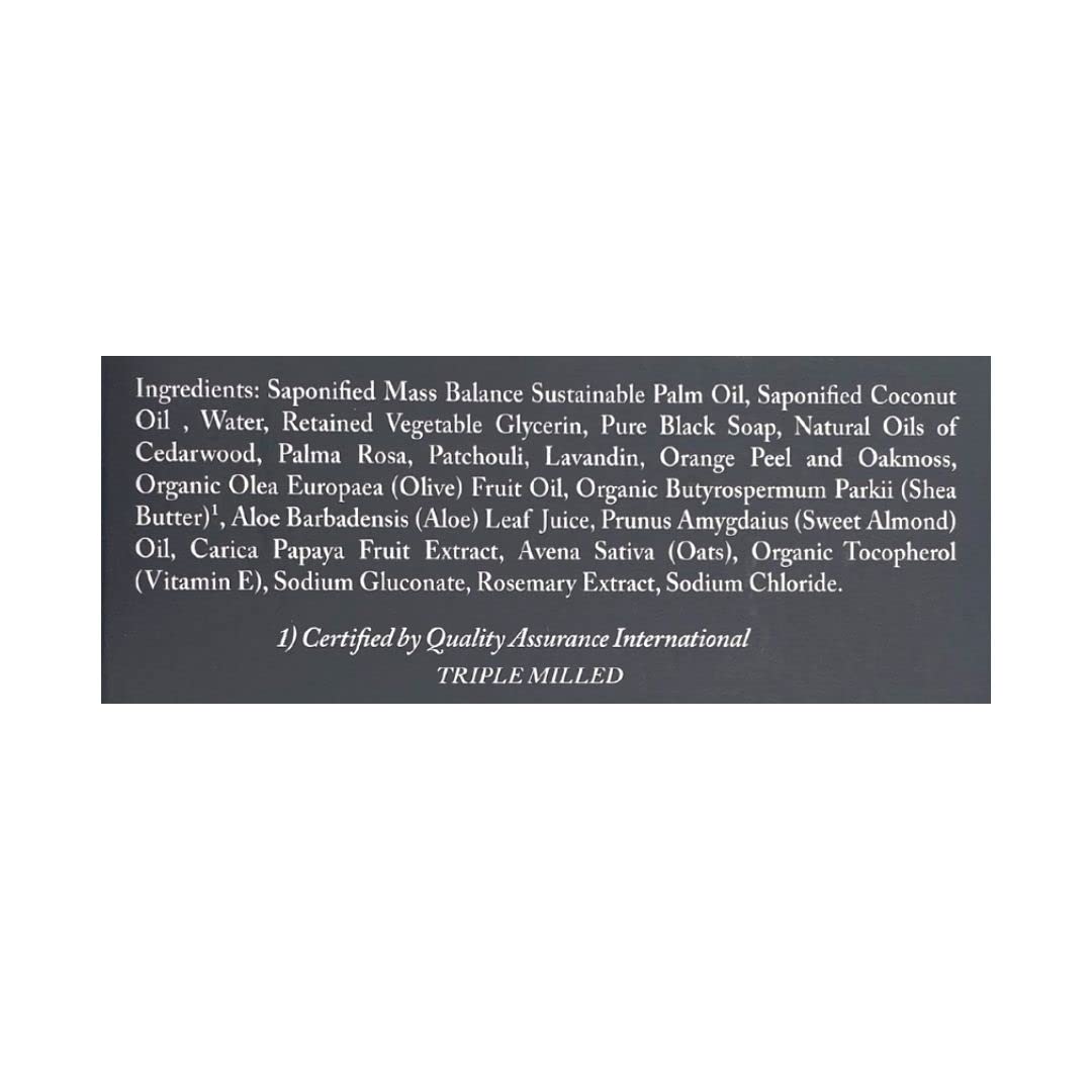 Dr. Woods Raw Black Rejuvenating Exfoliating Body Bar with Organic Shea Butter 5.25 Ounce