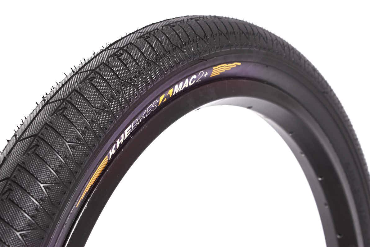 KHE BMX Tire Freestyle MAC2+ Street Park Folding 20 x 2.30 Inches 0.79lbs Black