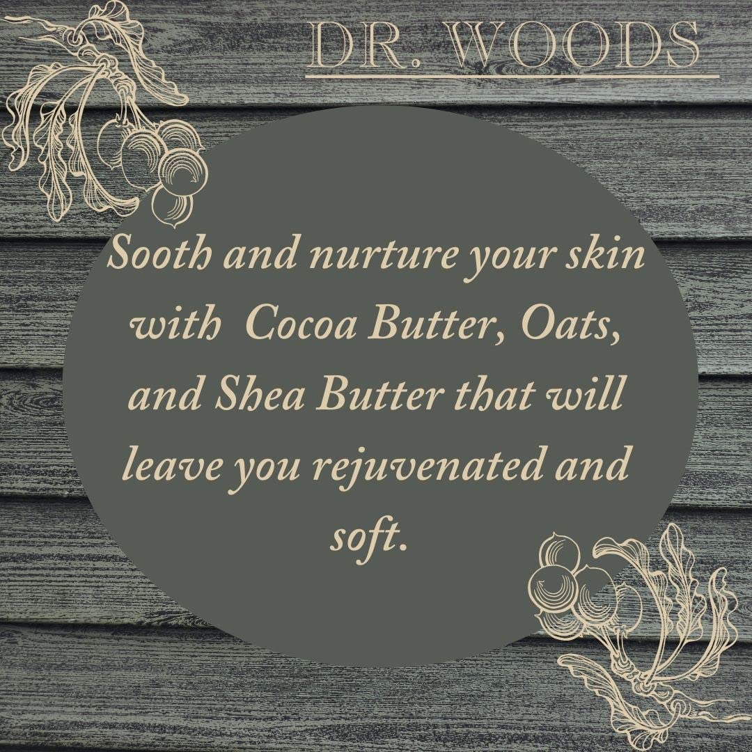 Dr. Woods Raw Black Rejuvenating Exfoliating Body Bar with Organic Shea Butter 5.25 Ounce