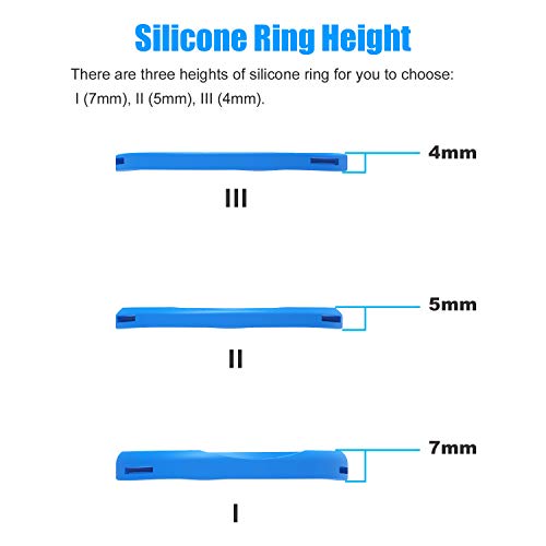 AMVR VR Silicone Face Cover & Lens Anti-Scratch Ring Protecting Myopia Glasses from Scratching VR Lens for Oculus Quest 2, Sweatproof Waterproof Anti-Dirty Replacement 3-in-1 Accessories (Blue)