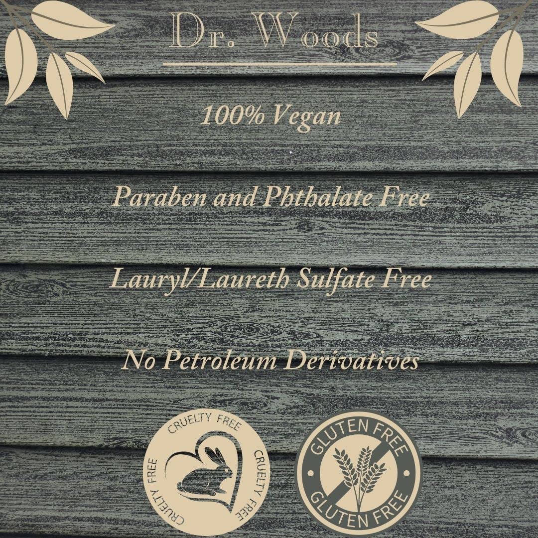 Dr. Woods Raw Black Rejuvenating Exfoliating Body Bar with Organic Shea Butter 5.25 Ounce