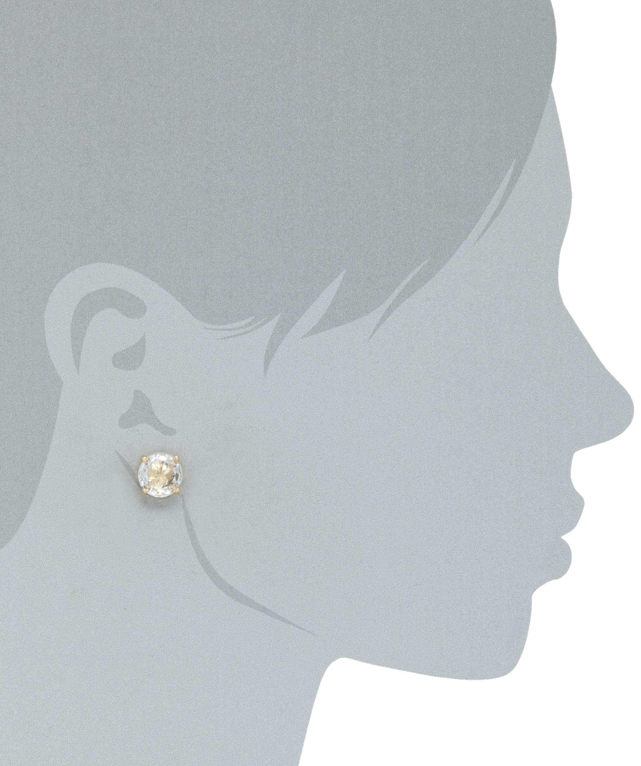 kate spade new york "Gumdrops" Clear Round Stud Earrings