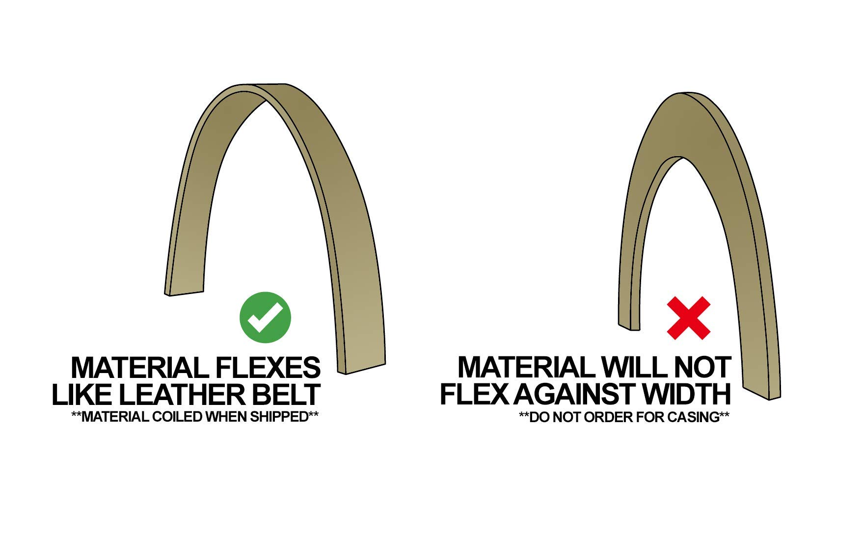 Flexible Moulding - Flexible Base Moulding - B5180 - 1/2" X 5-1/4" - 12' Length - Flexible Trim