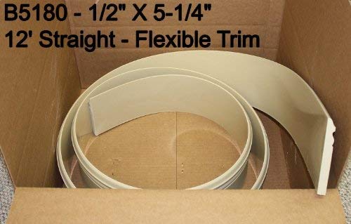Flexible Moulding - Flexible Base Moulding - B5180 - 1/2" X 5-1/4" - 12' Length - Flexible Trim