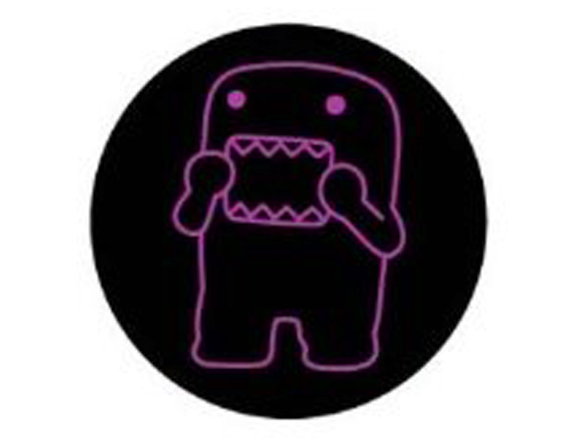 Domo-Kun Purple Outline Button DB4288
