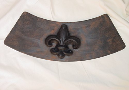 Fleur De Lis Curved Border Edging Plastic Craft Mold use with Concrete or Cement for Making Garden Stones 5028
