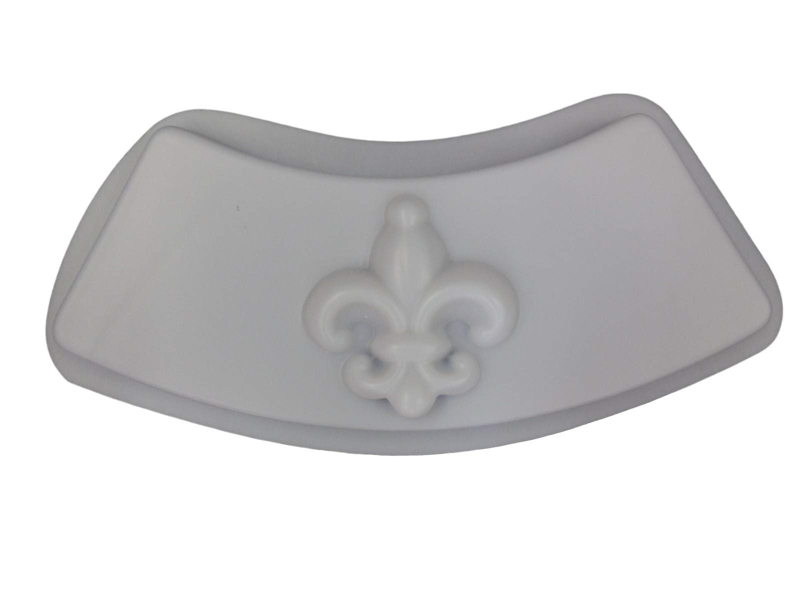 Fleur De Lis Curved Border Edging Plastic Craft Mold use with Concrete or Cement for Making Garden Stones 5028