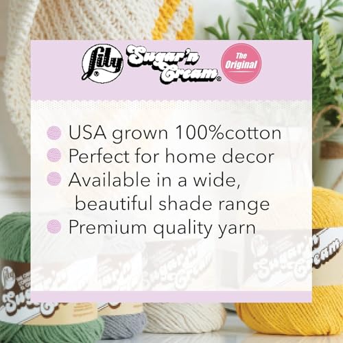 Lily Sugar 'N Cream The Original Ombre Yarn, 2oz, Gauge 4 Medium, 100% Cotton, Painted Desert - Machine Wash & Dry