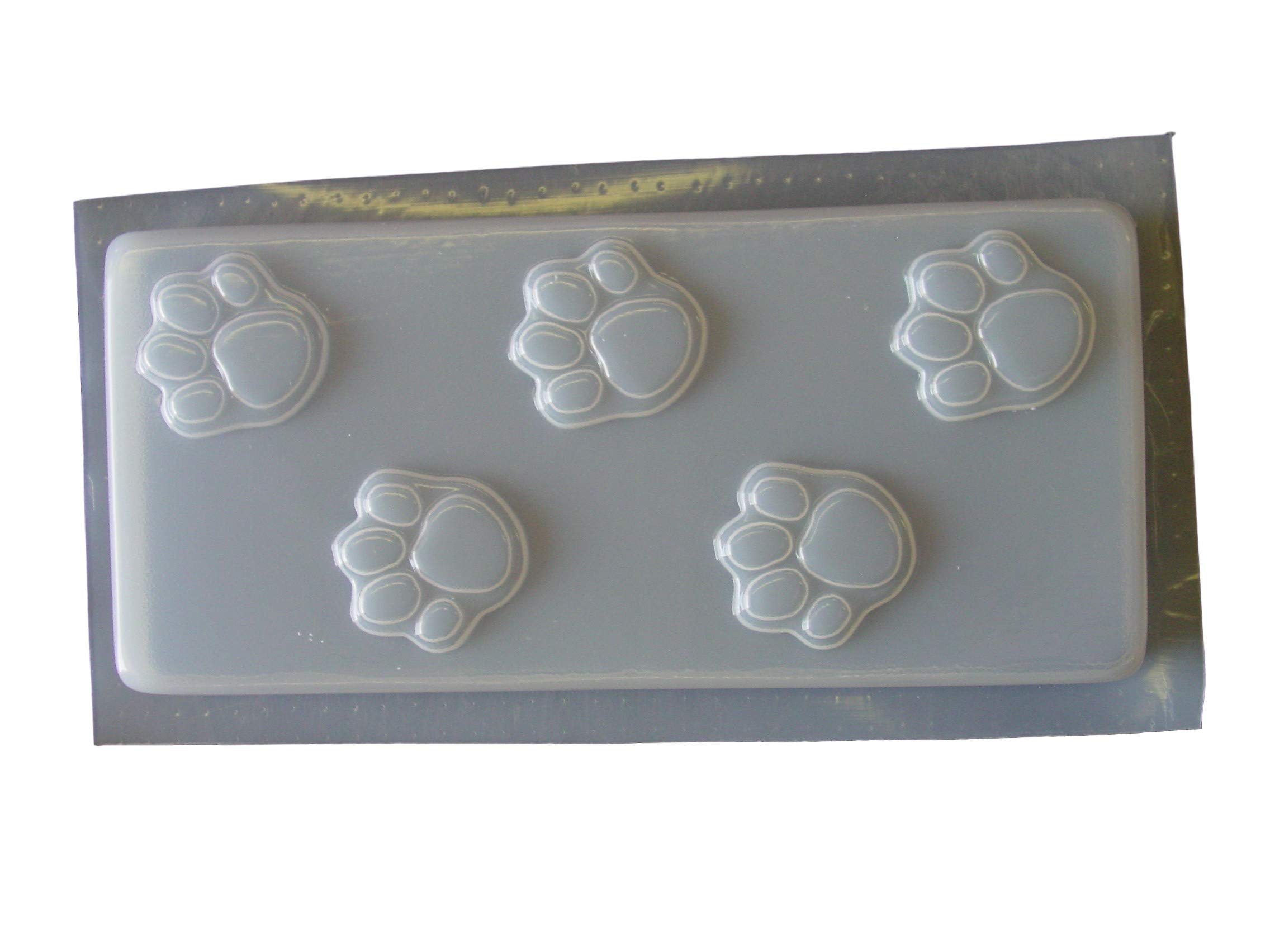 Paw Print Straight Border Edging Plastic Craft Mold use with Concrete or Cement for Making Garden Stones 5026