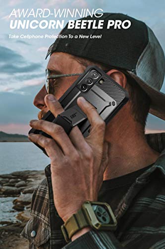 SUPCASE UBPro Series Case for Galaxy S21+ Plus 5G (2021 Release), Full-Body Dual Layer Rugged Holster & Kickstand Case Without Built-in Screen Protector (Black)