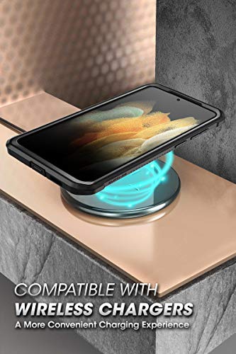 SUPCASE UBPro Series Case for Galaxy S21+ Plus 5G (2021 Release), Full-Body Dual Layer Rugged Holster & Kickstand Case Without Built-in Screen Protector (Black)