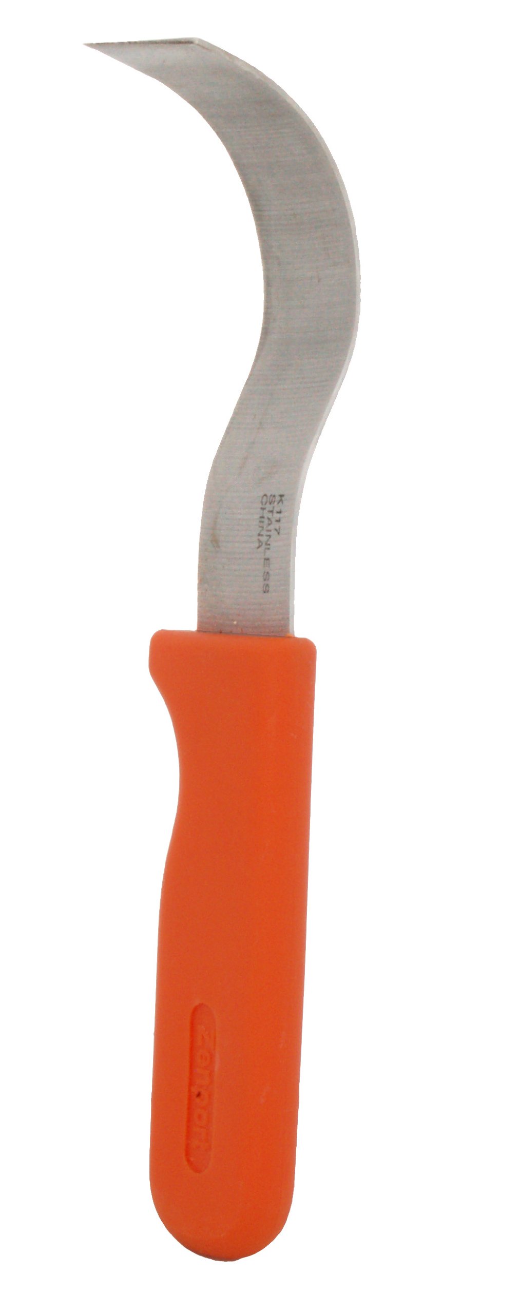 Zenport K117 Row Crop Harvest Knife, Broccoli/Produce, 6-Inch Wavy Stainless Steel Blade , Orange