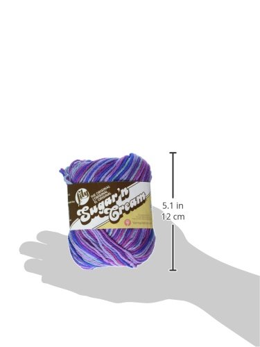 Lily Sugar 'N Cream The Original Ombre Yarn, 2oz, Gauge 4 Medium, 100% Cotton, Jewels - Machine Wash & Dry