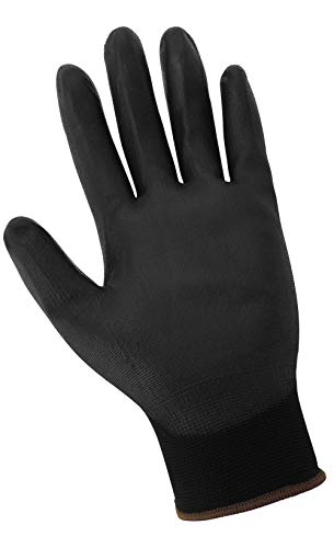 Global Glove Safety Work Gloves work gloves, Black, Large Pack of 144 US
