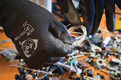 Global Glove Safety Work Gloves work gloves, Black, Large Pack of 144 US