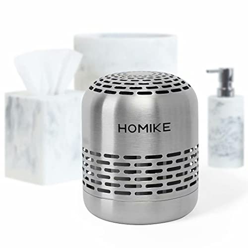 HOMIKE Refrigerator Deodorizer, Odor Eliminator,Last up to 10 Years for Car,Closet,Shoes Cabinet,Fridge and Freezer,Outperforms Baking Soda and Activated Carbon(Stainless Steel)