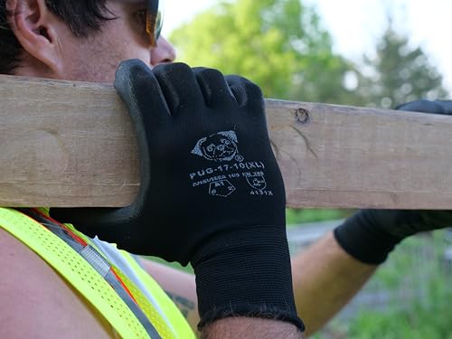 Global Glove Safety Work Gloves work gloves, Black, Large Pack of 144 US